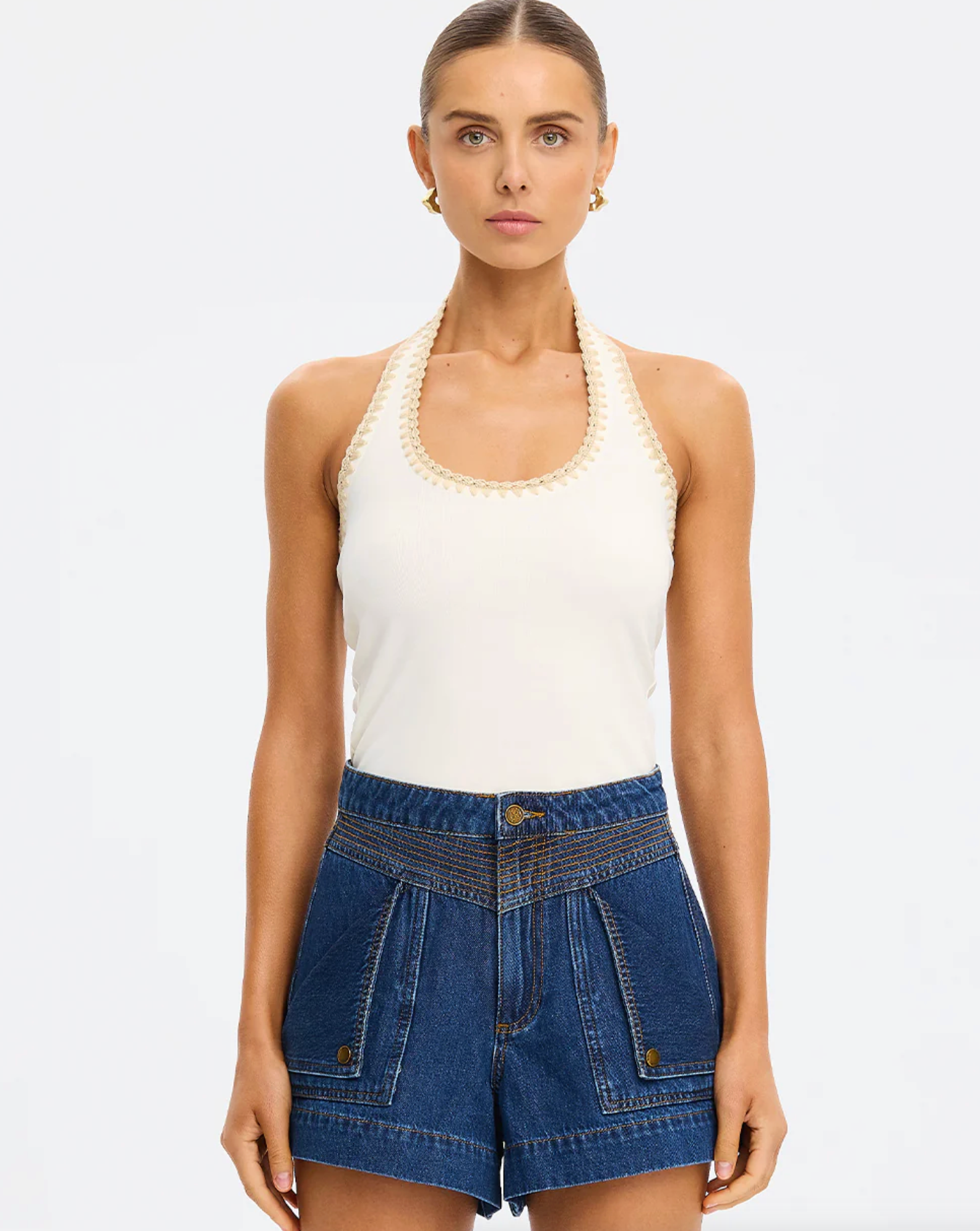 EHEA Halter Top | CREAM – Kirk + Co Boutique