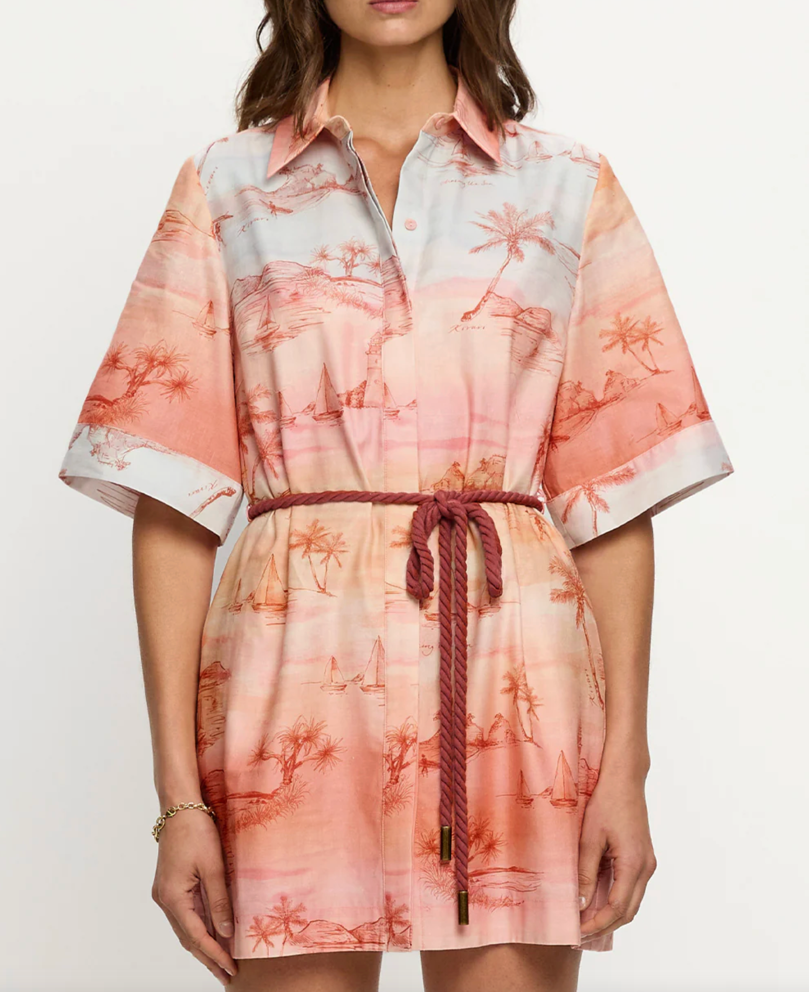 SUNSET Shirt Mini Dress – Kirk + Co Boutique